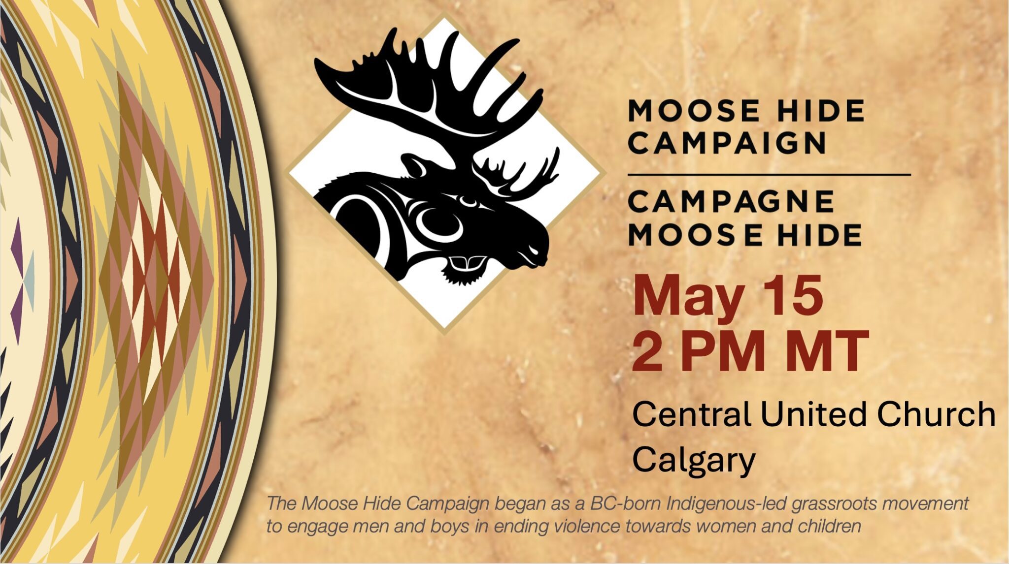 Moose Hide Campaign Event on May 15, 2025 - Chinook Winds Region